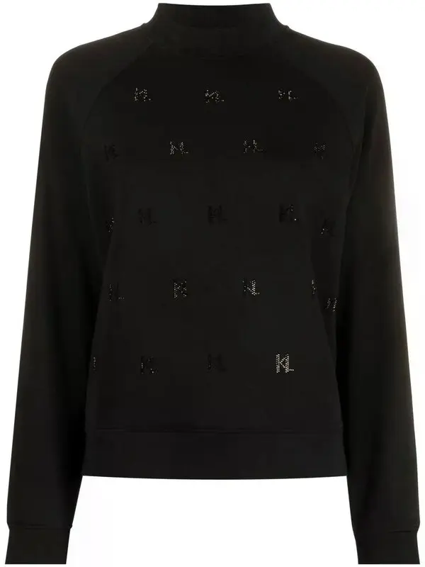 Karl Lagerfeld Monogram Rhinestone Sweatshirt