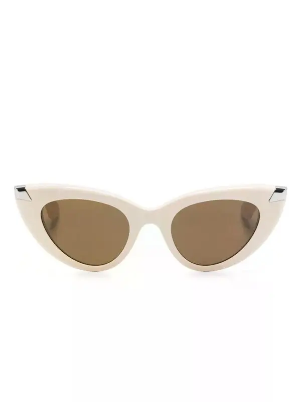 Alexander McQueen Punk Rivet Cat-eye Sunglasses - Neutrals