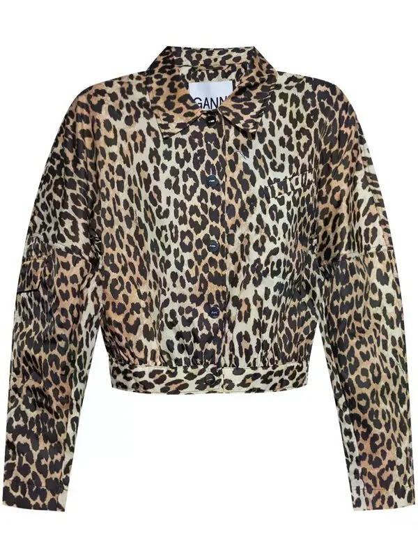GANNI Leopard-print Jacket