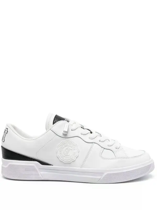 Just Cavalli Logo-patch Leather Sneakers