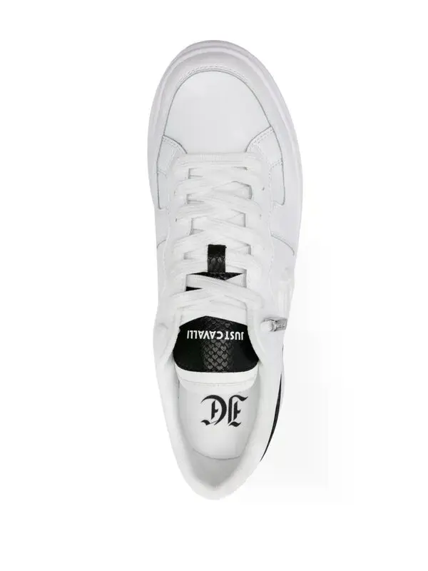 Just Cavalli Logo-patch Leather Sneakers