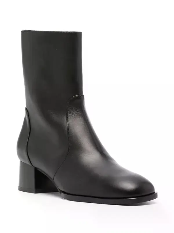 STUART WEITZMAN Nola Leather Ankle Boots