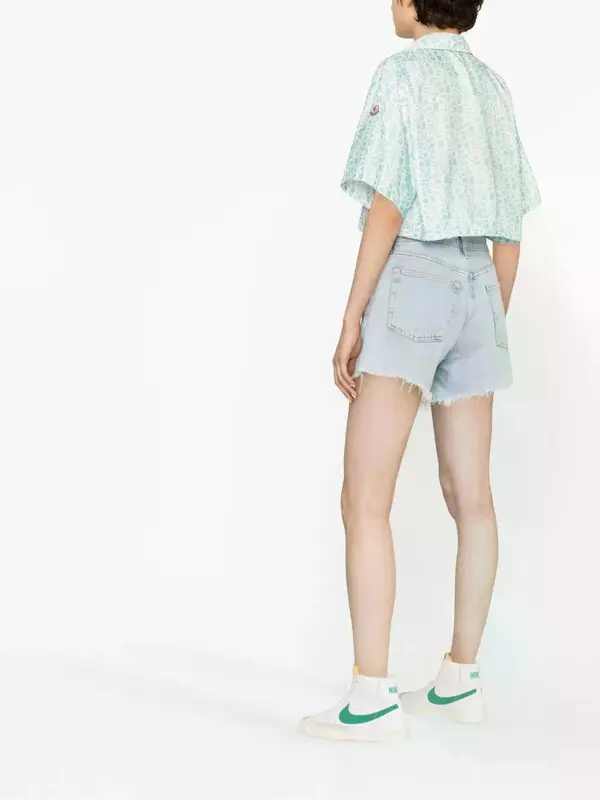 Moncler Logo-print Cropped Shirt