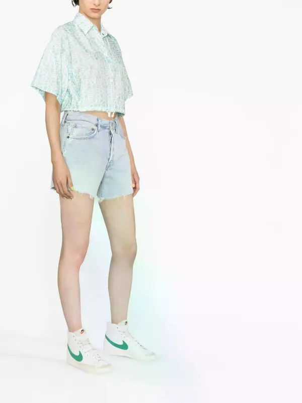 Moncler Logo-print Cropped Shirt
