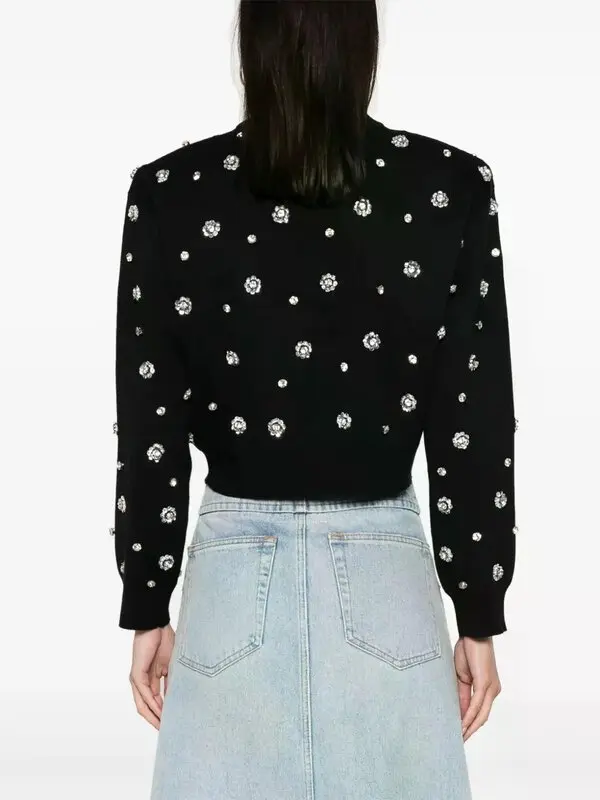 ROTATE BY BIRGER CHRISTENSEN Sequin And Crystal Embellished Jumper