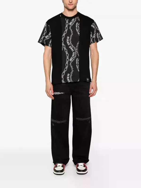 Versace Chain Couture Cotton T-shirt
