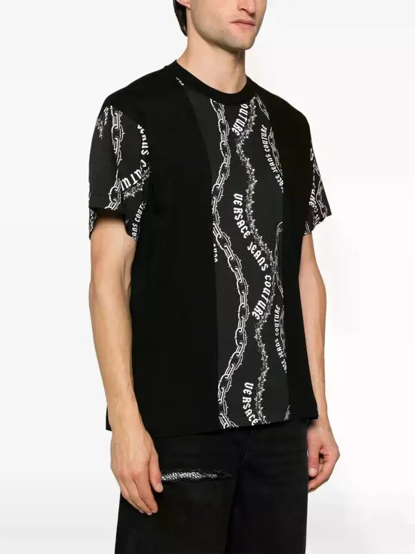 Versace Chain Couture Cotton T-shirt