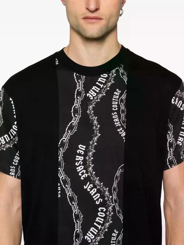 Versace Chain Couture Cotton T-shirt