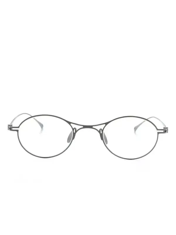 Giorgio Armani Oval-frame Glasses - Silver
