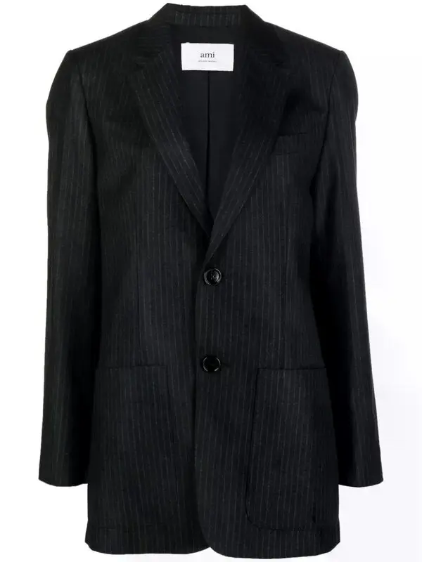 AMI Paris Pinstripe-pattern Wool Blazer