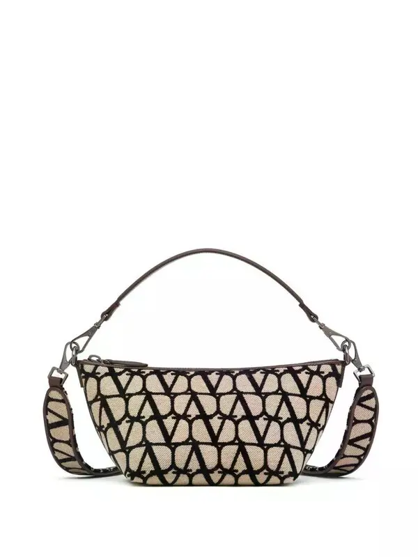 Valentino Garavani Toile Iconographe Shoulder Bag - Neutrals