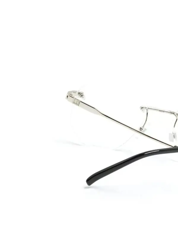 Dunhill Geometric-frame Glasses - Black