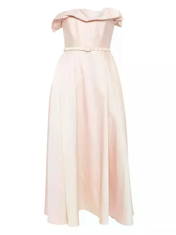 Roland Mouret Ruffle Midi Dress - Pink