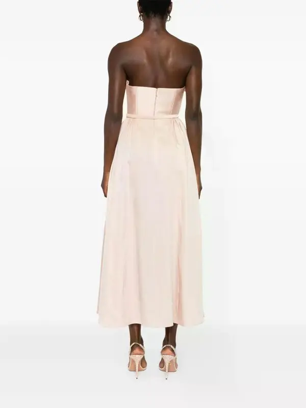 Roland Mouret Ruffle Midi Dress - Pink