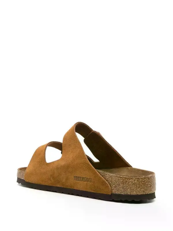 BIRKENSTOCK Arizona Suede Slides - Brown