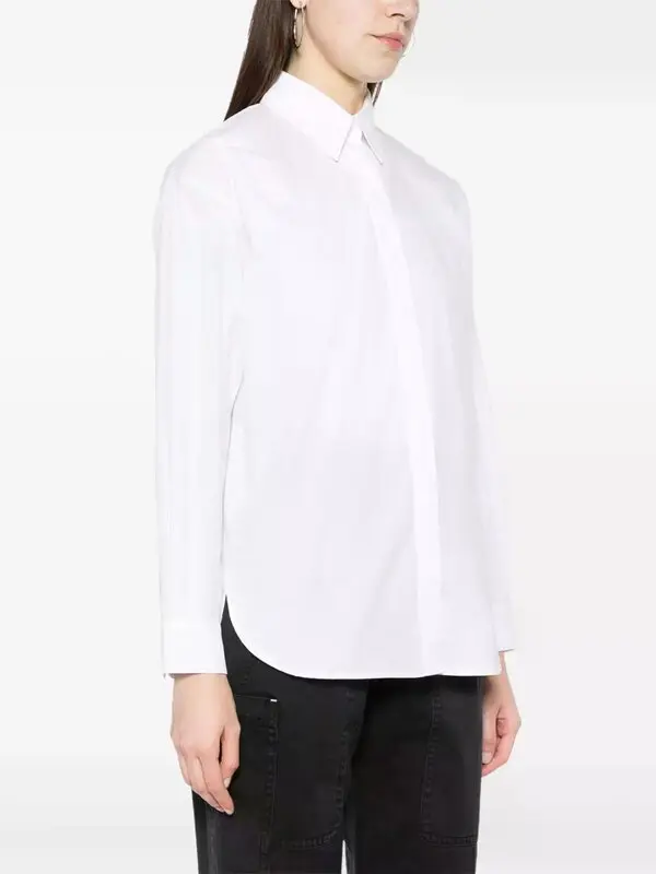 Pinko Embroidered-logo Poplin Shirt