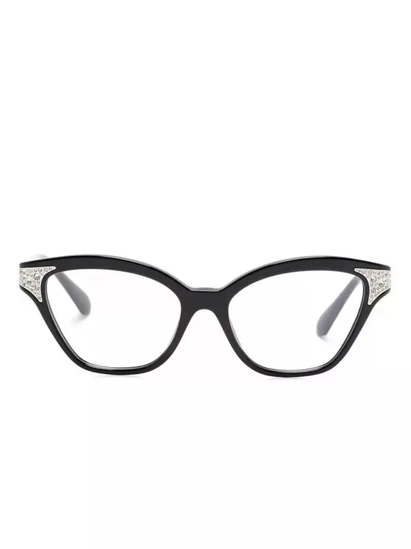 SWAROVSKI Crystal-embellished Cat-eye Sunglasses - Black