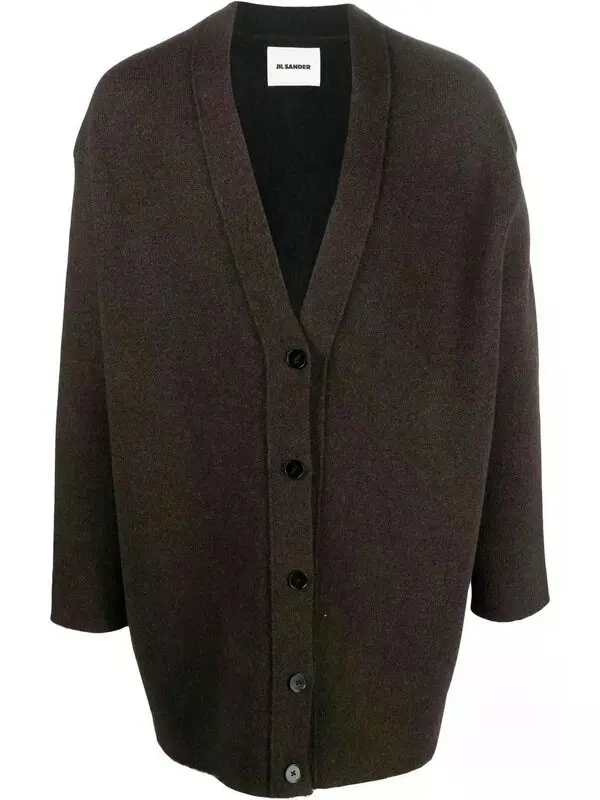 JIL SANDER Oversized V-neck Cardigan