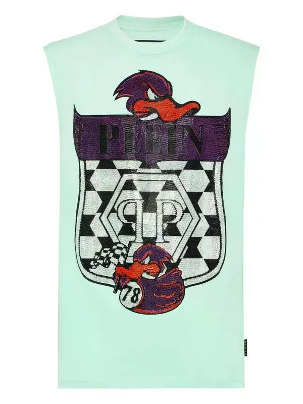 Philipp Plein Logo-print Tank Top - Green
