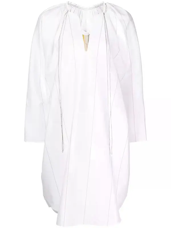 LITKOVSKA Striped Stretch-cotton Dress