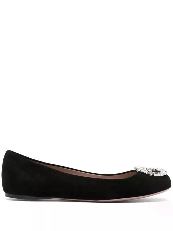 Gucci Interlocking-g Ballet Flats - Black