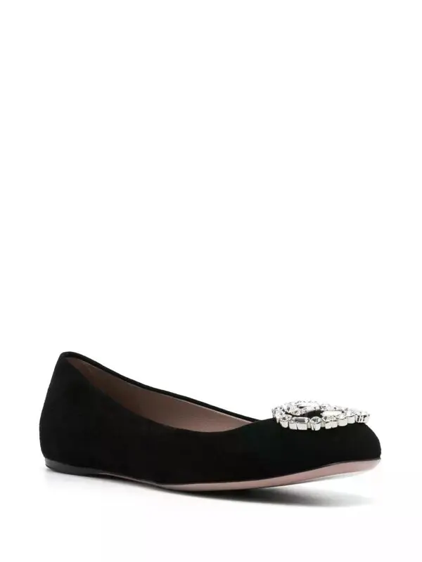 Gucci Interlocking-g Ballet Flats - Black