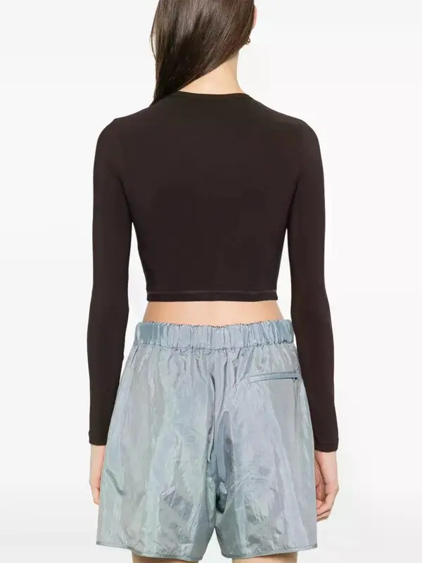 JIL SANDER Logo-print T-shirt - Brown