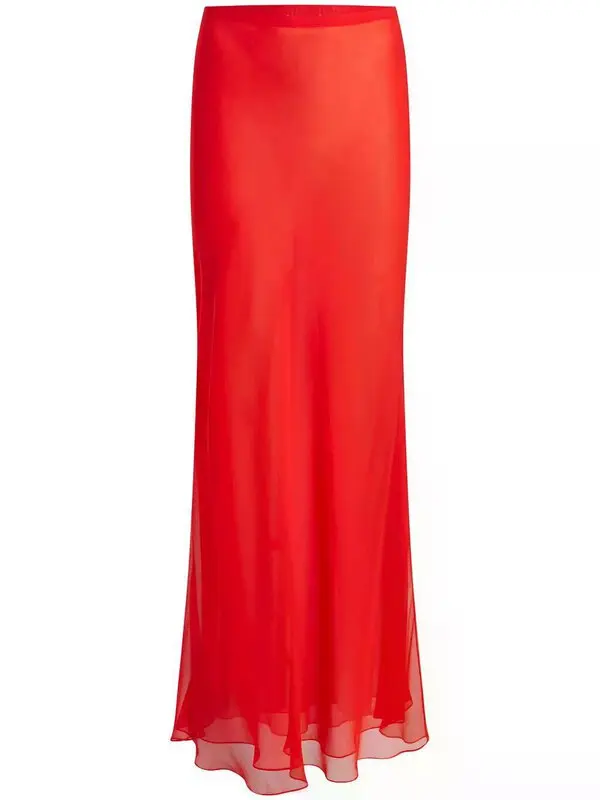 Khaite The Mauva Silk Maxi Skirt