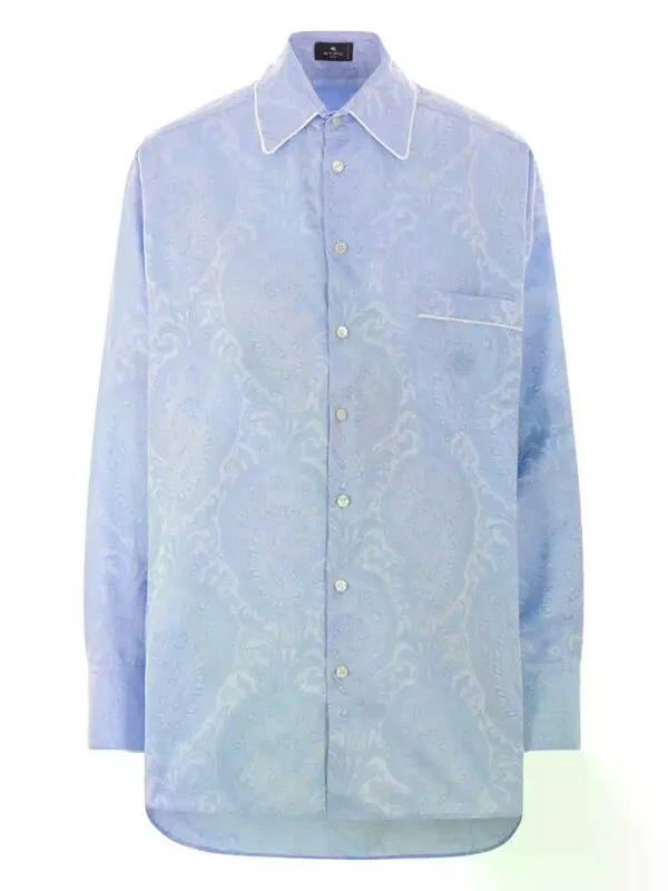 Etro Paisley-print Pajama Top - Blue