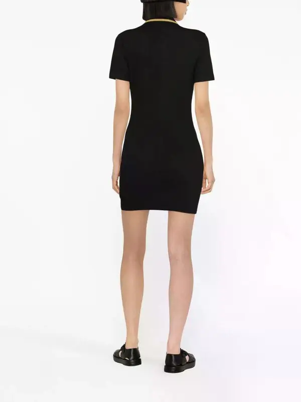 Versace V-emblem Polo Minidress