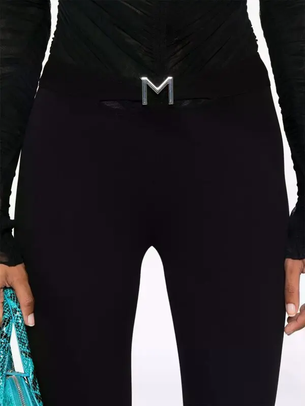 MUGLER Logo Plaque Knee-length Trousers