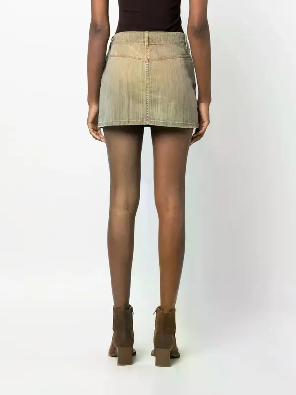 DIESEL® Oval D Buckle Denim Mini Skirt