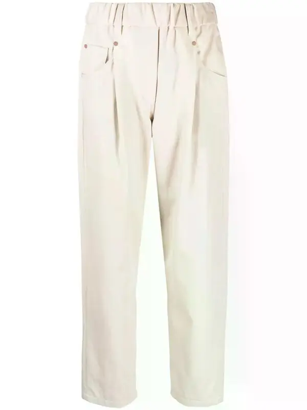 Brunello Cucinelli Elasticated Straight-leg Trousers