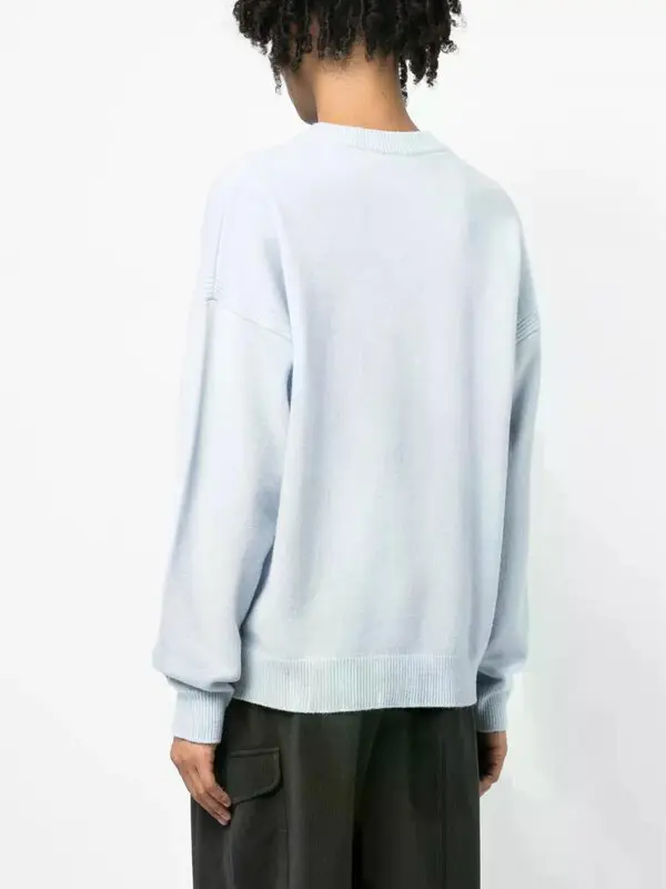 Maison Kitsuné Intarsia-knit Logo Wool Jumper