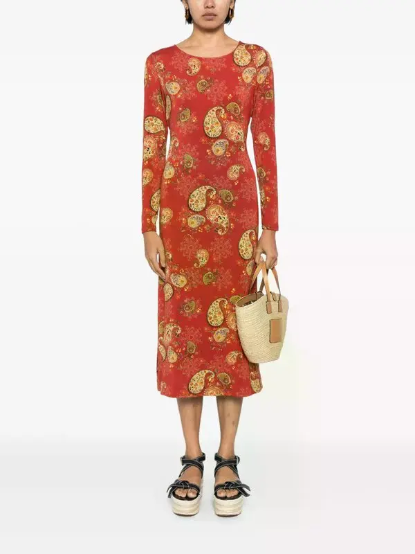 Johnny Was Paisley-print Midi Dress