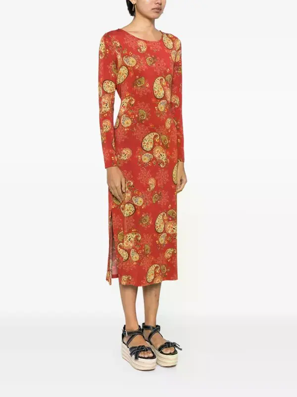Johnny Was Paisley-print Midi Dress
