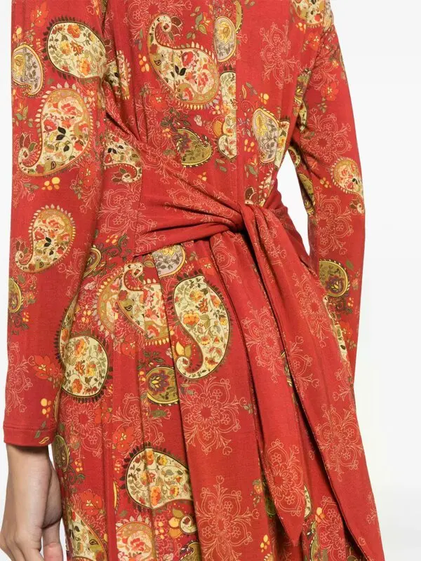 Johnny Was Paisley-print Midi Dress