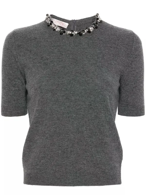 Valentino Garavani Embroidered Wool Sweater