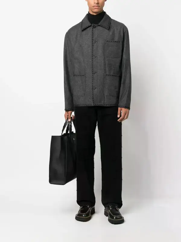 GOLDEN GOOSE Embroidered Wool Jacket