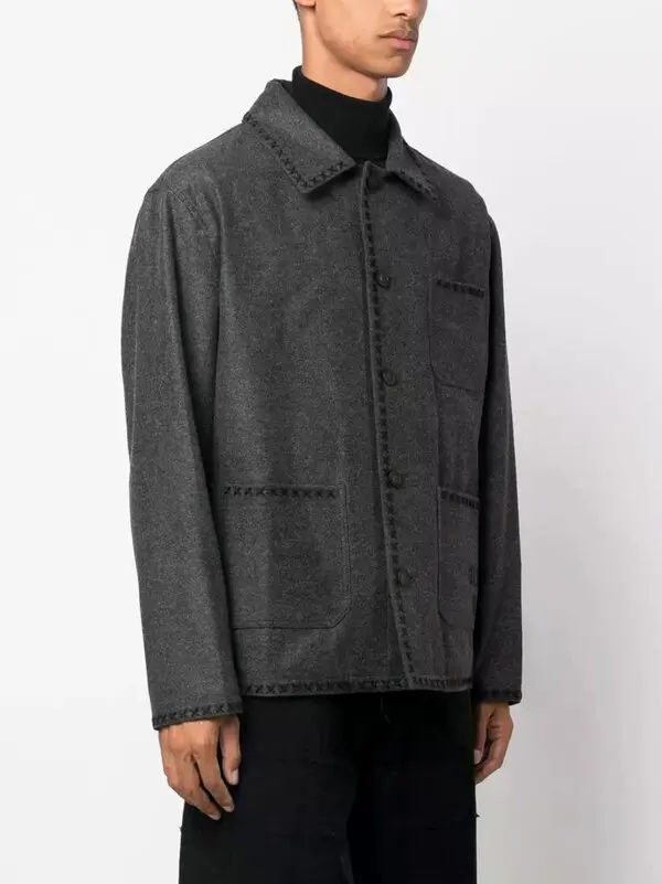 GOLDEN GOOSE Embroidered Wool Jacket