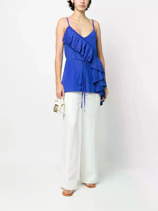 P.a.r.o.s.h Raisa Flared High-waisted Trousers