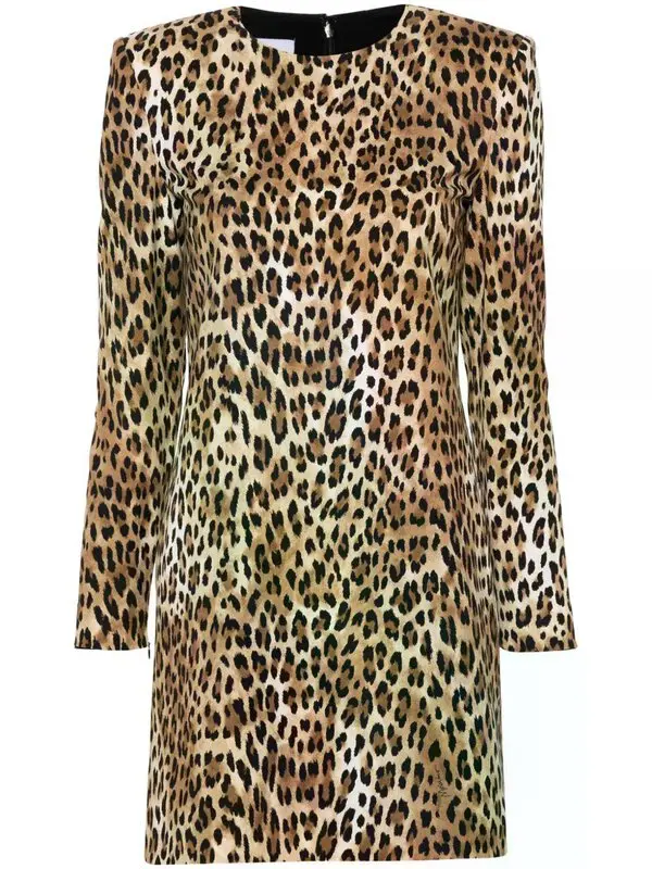 Moschino Leopard-print Mini Dress