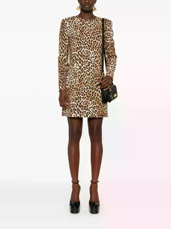 Moschino Leopard-print Mini Dress