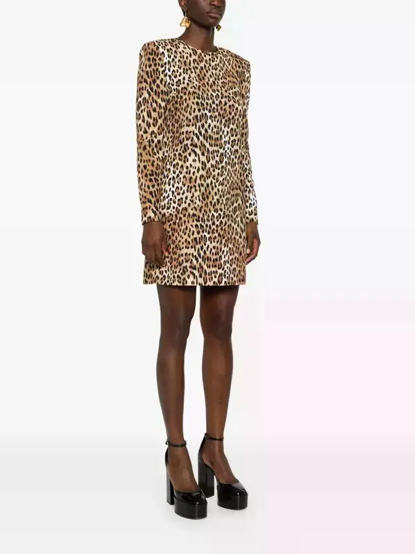 Moschino Leopard-print Mini Dress