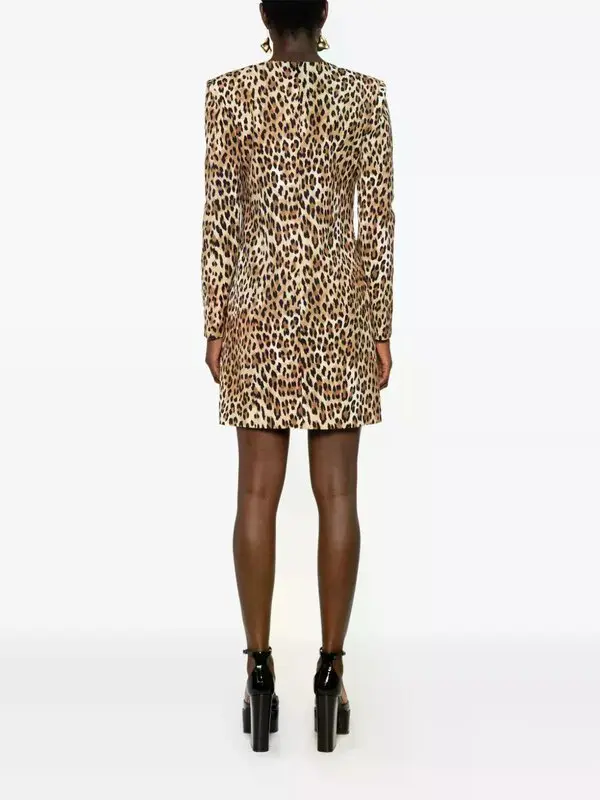 Moschino Leopard-print Mini Dress