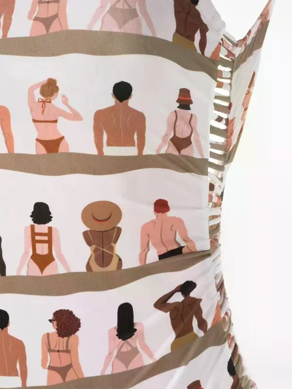 AMIR SLAMA Graphic-print One-piece Swimsuit