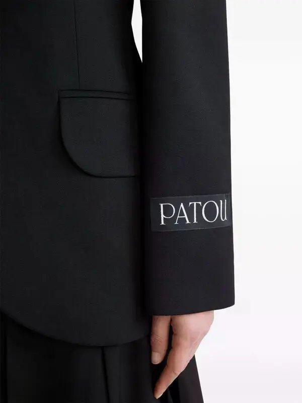 PATOU Logo-patch Belted Blazer