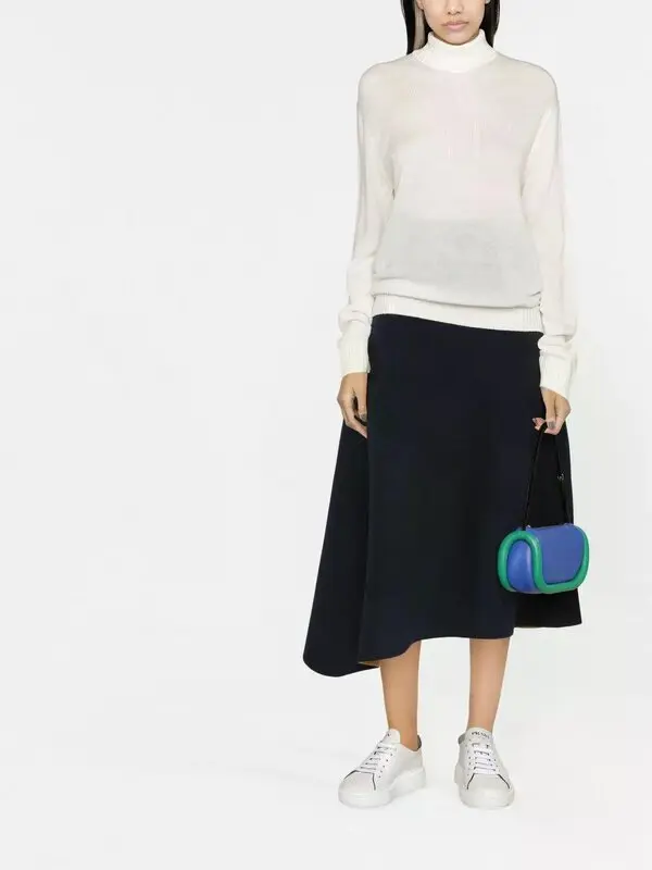 JIL SANDER Roll Neck Wool Jumper - Neutrals