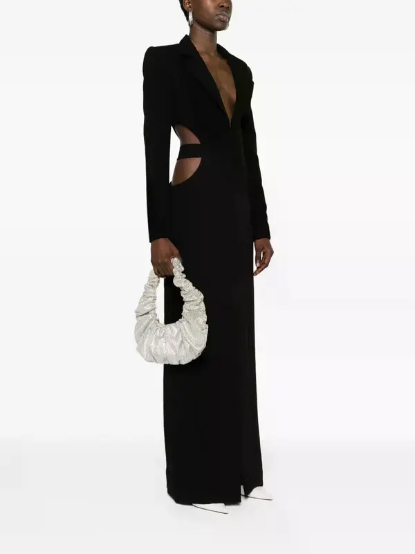 Giuseppe Di Morabito Crystal-embellished Ruched Tote Bag