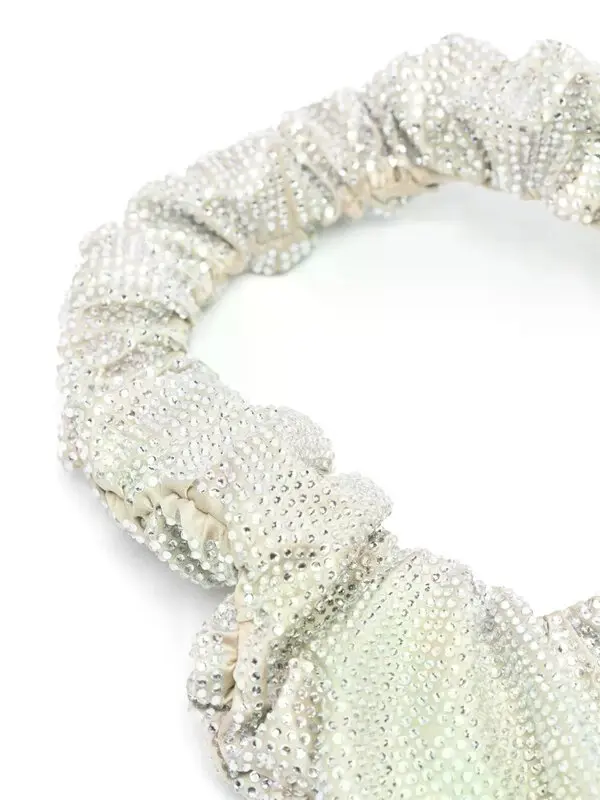Giuseppe Di Morabito Crystal-embellished Ruched Tote Bag